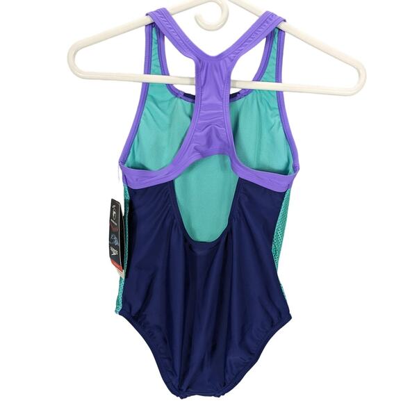 Speedo | Swim | Speedo Swimsuit Youth 2 Girl Kid One Piece Blue Uv 5 ...